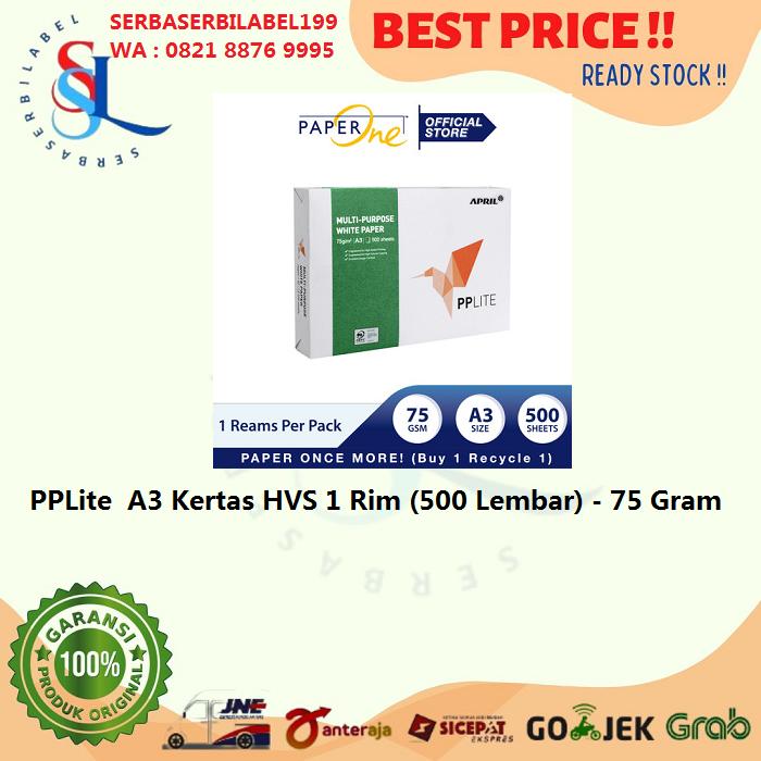 Jual PPLite A4 | F4 | A3 Kertas HVS 1 Rim (500 Lembar) - 75 Gram - A3 ...