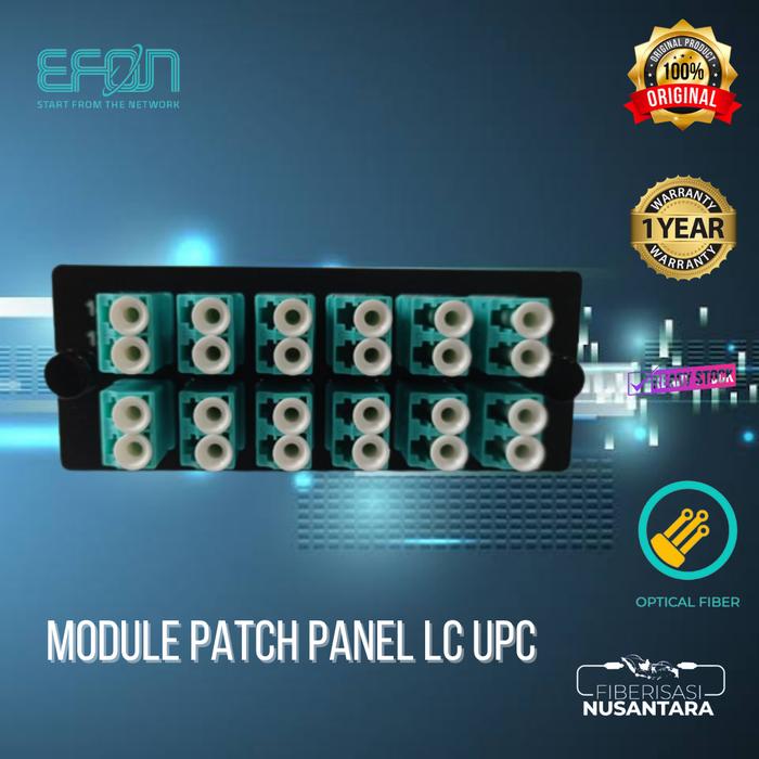 Jual Patch Panel Module Adapter LC UPC 24 Core Multimode OM3-OM4 SR ...