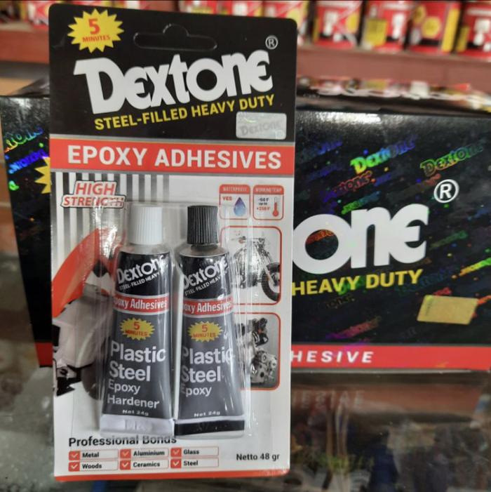 Jual Lem Besi Dextone 5 Menit 48 Gram / Lem Epoxy Dexton - Kota ...