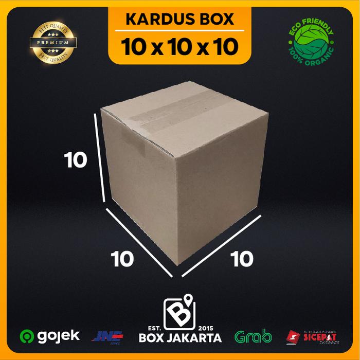 Jual KARDUS BOX uk 10x10x10 CM Kotak Packaging Corrugated SHEET POLOS ...