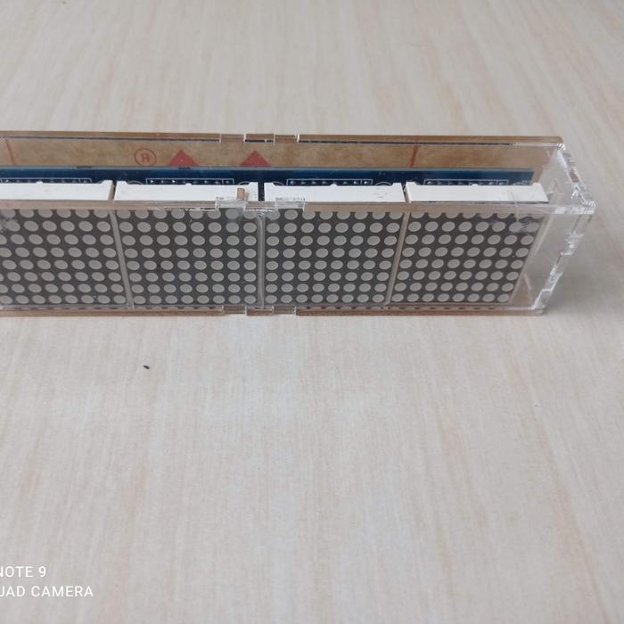 Jual casing acrylic LED DOT Matrix Max7219 32x8 running text jam ...