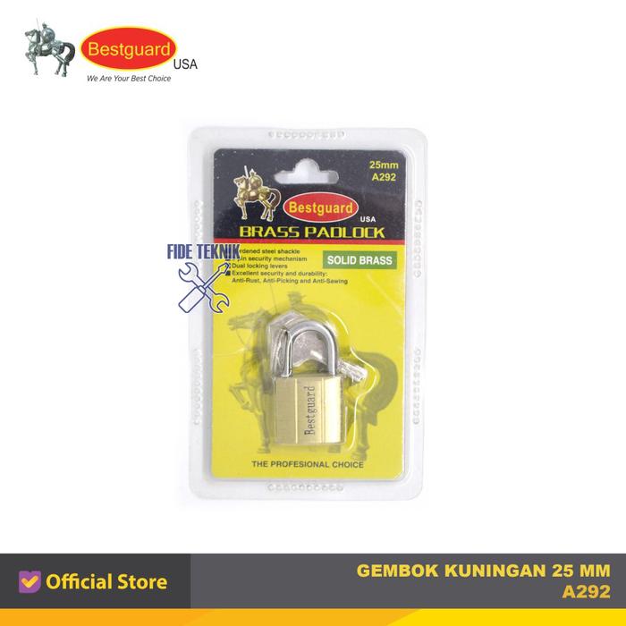 Jual BESTGUARD Gembok Kuningan model Per 25mm A292 - Kota Surabaya ...