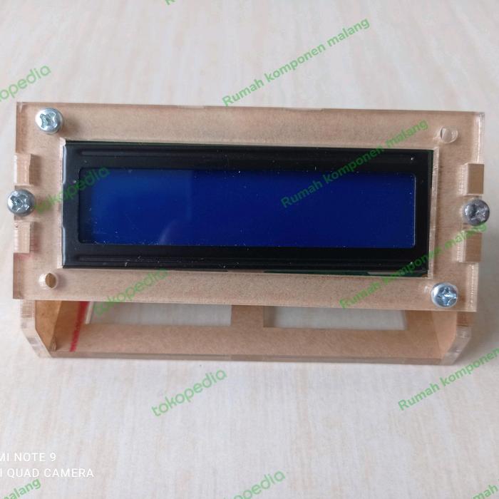 Jual Bracket acrylic LCD 16X2 dudukan housing lcd1602 holder display ...