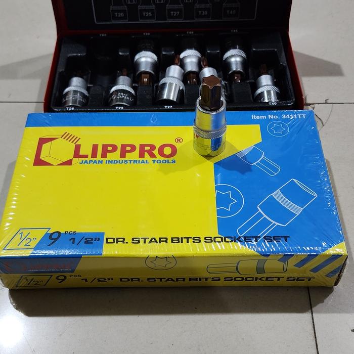 Jual MATA SOK BINTANG SET 9 PCS LIPPRO STAR BITS SOCKET WRENCH LIPRO 9 PCS - Jakarta Barat ...