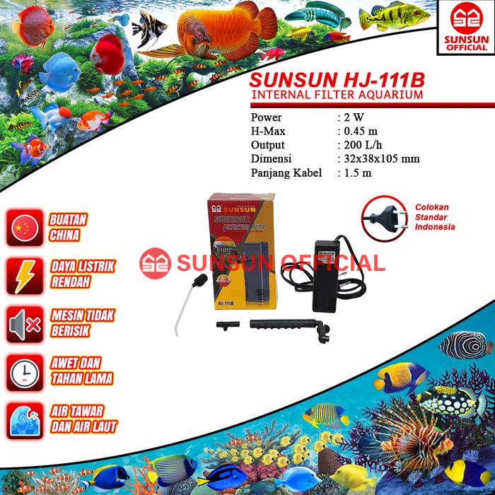 Jual SUNSUN HJ 111B/311B/411B/611B Series Internal Filter Aquarium Aquatic - SUNSUN HJ 111B ...