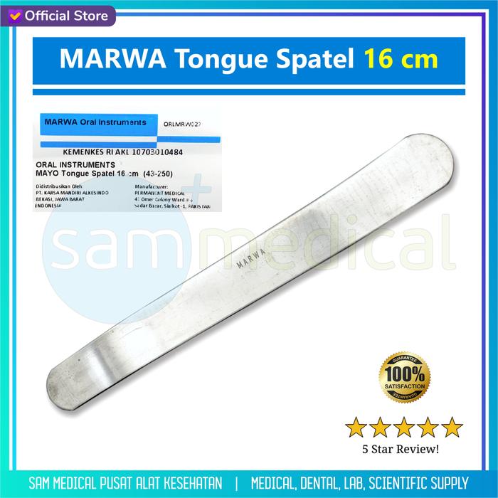 Jual MARWA Tongue Spatel / Spatula Lidah 16cm - Kota Bandung - SAM ...