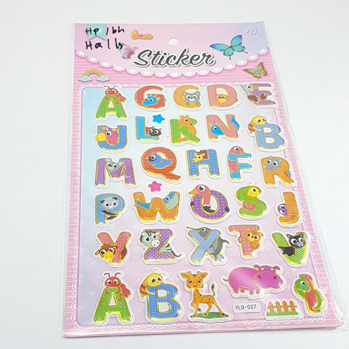 Jual Sticker Anak Timbul + Mewarnai Abjad YLD-027 - Kota Bandung ...