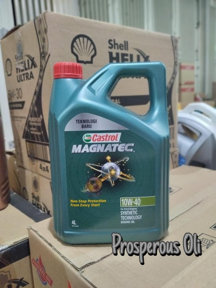 Jual OLI CASTROL MAGNATEC SAE 10W-40 4L | 4Liter | Oli Mobil | Oli ...