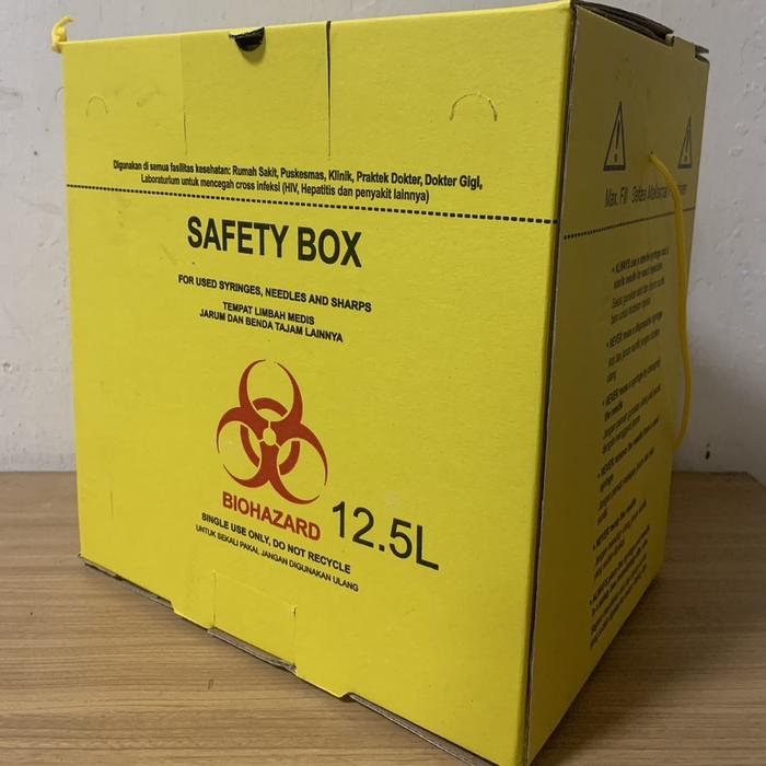 Jual Safety box medis 12,5 liter / Limbah Medis Biohazard - Kota Bekasi ...