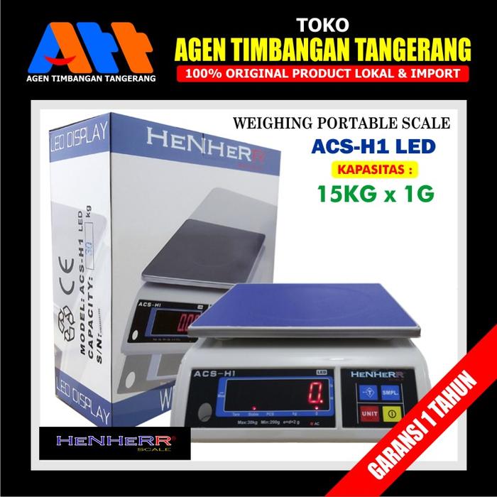 Jual Timbangan Meja Digital 15KG HENHERR ACS-H1 LED - Kab. Tangerang - Agen Timbangan Tangerang ...