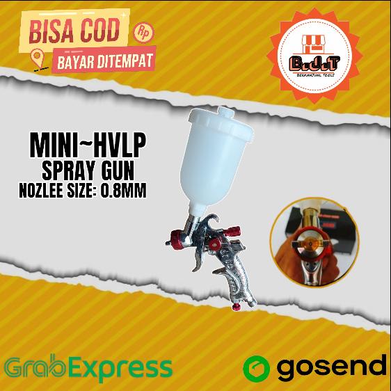 Jual Spray Gun Mini - HVLP-8000 / spray gun HVLP tabung atas 0.8mm ...