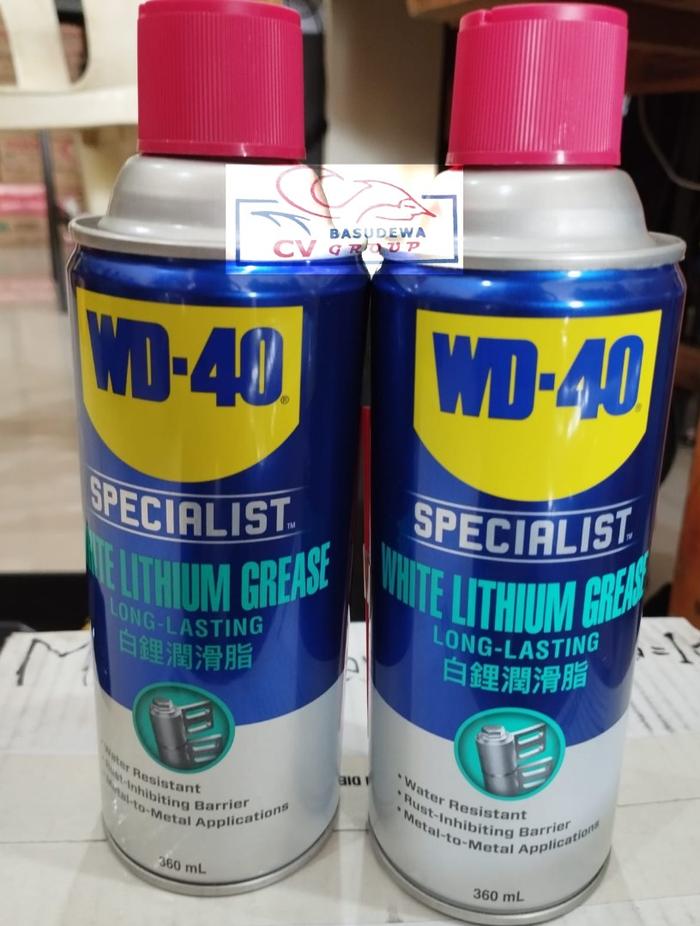 Jual WD-40 SPECIALIST WHITE LITHIUM GREASE 360ML / PELUMAS ANTI KARAT ...