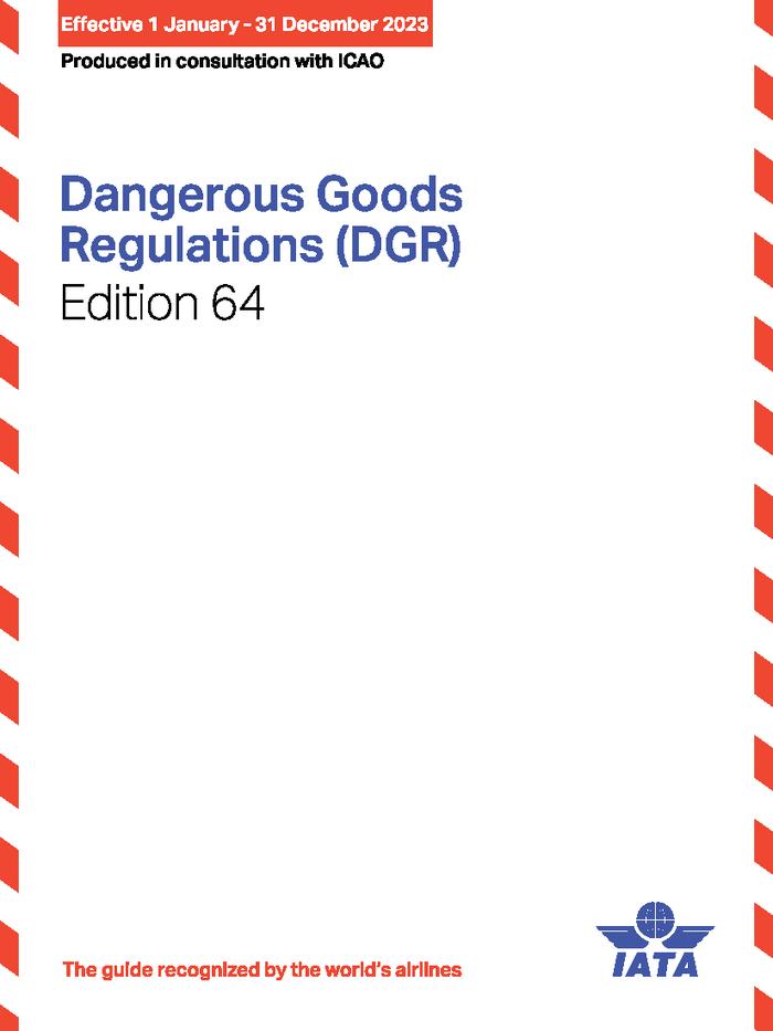 Jual Buku IATA DGR Dangerous Goods Regulations 64th Edition 2023 Manual - Jakarta Utara - Putra ...