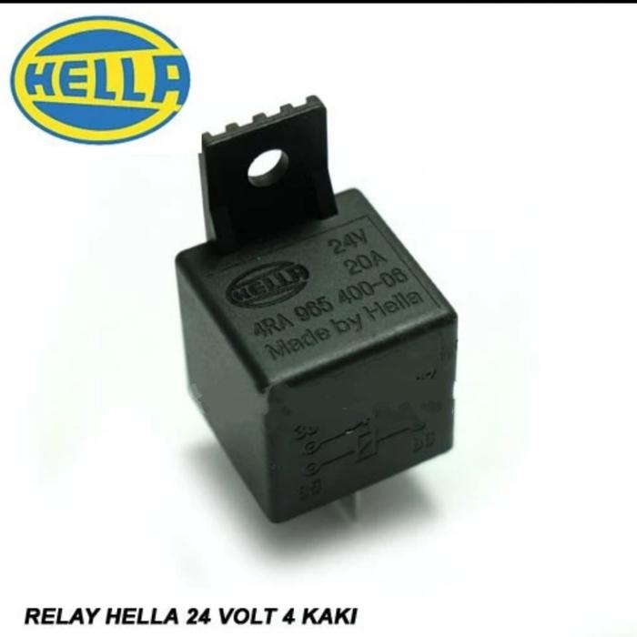Jual HELLA Relay/Rilay/Riley 24V Kaki 4/Kaki4/K4/K 4 (20A) - Jakarta ...