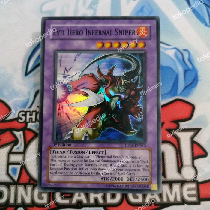 Jual yugioh evil hero infernal sniper DP06 super rare original ...