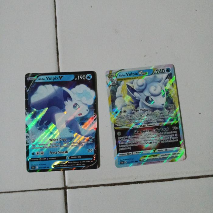 Jual kartu pokemon alolan vulpix v dan v star - Kota Bekasi - card ...