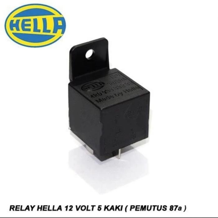 Jual HELLA Relay/Rilay/Riley 12V Kaki 5/Kaki5/K5/K 5 (87A) Pemutus 10 ...