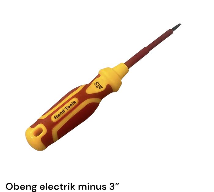 Jual obeng elektrik ATS 3in -obeng listrik karet magnet 3 minus ...