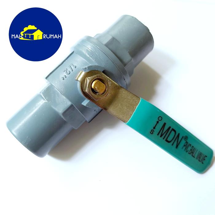 Jual Ball Valve Stop Kran Keran PVC GAGANG BESI STAINLESS - MDN 1/2" 1/2in - Kota Surabaya ...