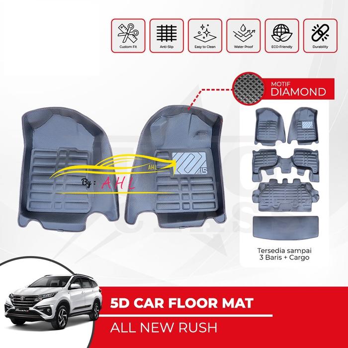 Jual Karpet 5D Diamond Mobil Toyota All New Rush GR Sport / Trd ...