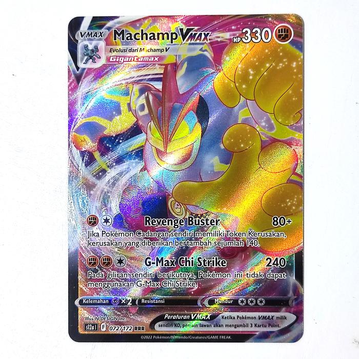 Jual Machamp VMAX RRR 072/172 S12a - Kartu Pokemon Indonesia - Jakarta ...
