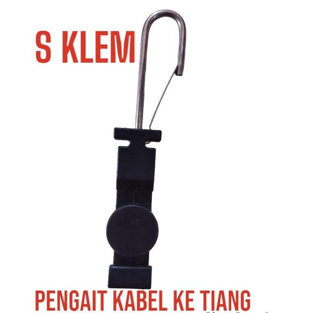 Jual S Clamp S Klem Fiber Optik Optic FO Dropcore Pengait Cantolan ...