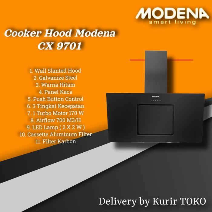 Jual Cooker Hood Modena CX9701 Exhaust Modena CX 9701 Chimney - Kota ...