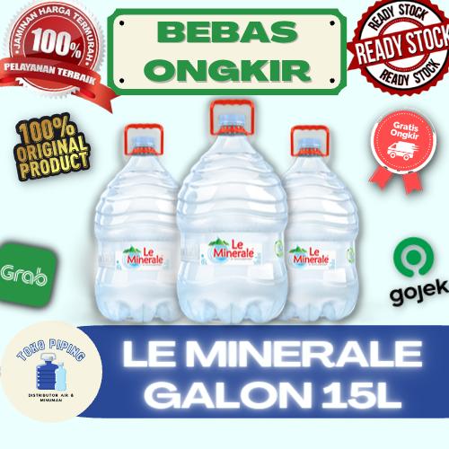 Jual Air Mineral Le Minelare Galon 15 Liter (Galon + Isi Air Mineral ...