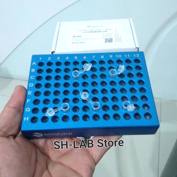 Jual Rack Pcr Aluminium Cooling Block 0.2 ml x 96 Well PCR Rack Cooling ...