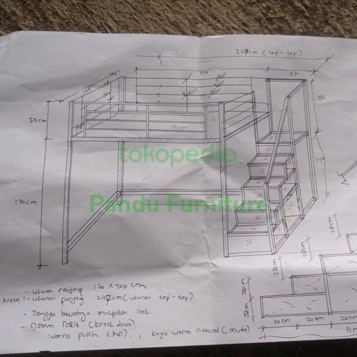 Jual Ranjang Besi Tingkat Custom Model Rak Tangga Trap - Jakarta ...