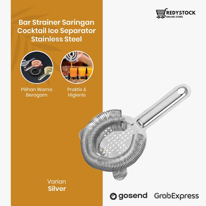 Jual Bar Strainer cross saringan cocktail shaker ice separator ...