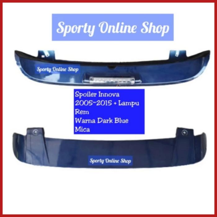 Jual Spoiler Sayap Mobil Innova 2005-2015 + Lampu Rem Car - Dark Blue ...
