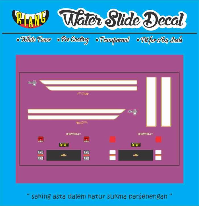 Jual Decal Waterslide Hot Wheels 83 Chevy Silverado NFT 2023 - Kota ...