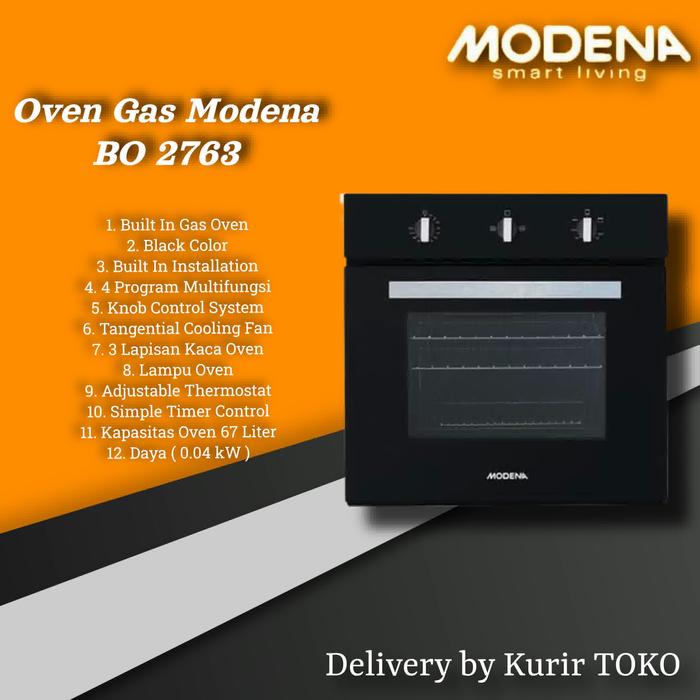 Jual Build in oven tanam Gas Modena BO2763 Modena Oven Bo 2763 - Kota ...