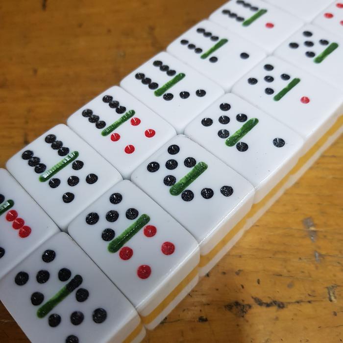 Jual Domino Dominoes Batu Gaple Gapleh Tebal Rox 5212 + Cover Permainan ...