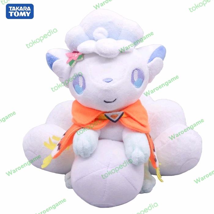 Jual Boneka Alolan Vulpix Pokeball Pocket Monster Tomy Plushie Doll ...