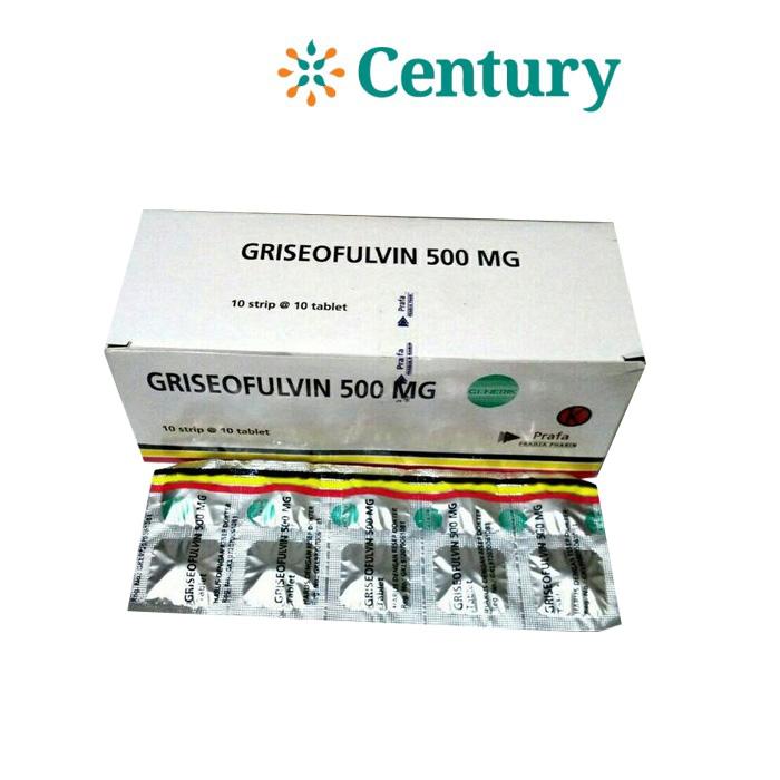 Jual GRISEOFULVIN 500MG 1 STRIP 10 TABLET / ANTI JAMUR / GATAL - Kota ...