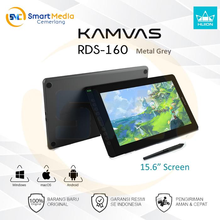 Promo Huion Kamvas RDS-160 Drawing Display Tablet - Cosmo Black & Metal ...