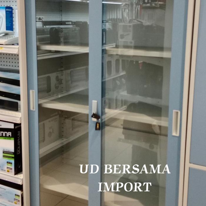 Jual KRISBOW Lemari Kantor Pintu Kaca Geser/Filling Cabinet/LemariBesi ...
