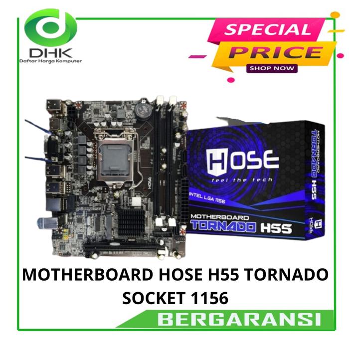 Jual MOTHERBOARD HOSE H55 TORNADO SOCKET 1156 - Jakarta Pusat - daftar harga komputer | Tokopedia