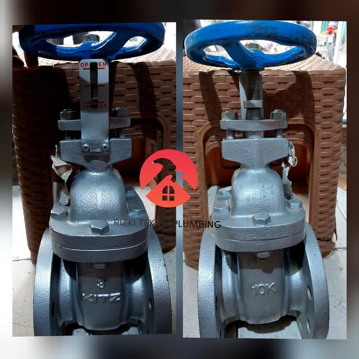 Jual GATE VALVE/STOP KRAN CAST IRON 2 1/2 INCH JIS 10K KITZ ORIGINAL ...