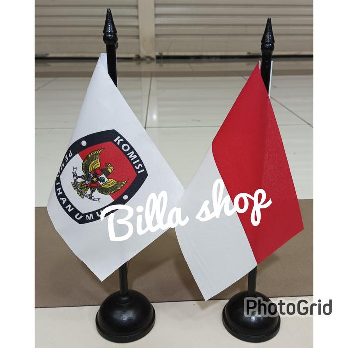 Jual Tiang Kayu Meja + Bendera Merah Putih dan KPU - Jakarta Pusat ...