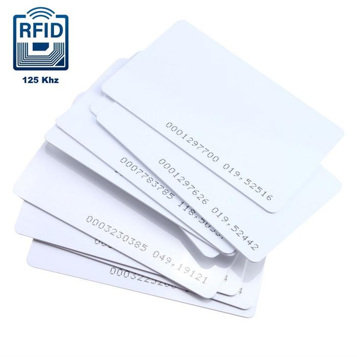 Jual Isi 10 Pcs Kartu RFID ID Card Tag EM4100 125 Khz / 13.5 Mhz S50 ...