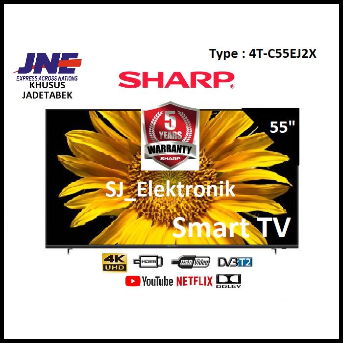 55 Inch 4K Ultra-HDR Easy Smart TV 4T-C55EJ2X SHARP Indonesia | atelier ...