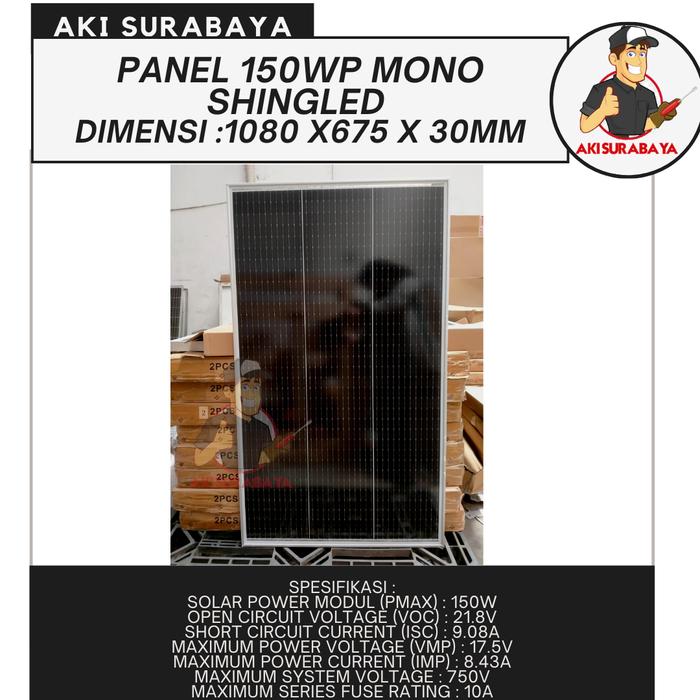 Jual Panel Surya Solar Cell 150Wp Mono New Model Shingled Surabaya ...