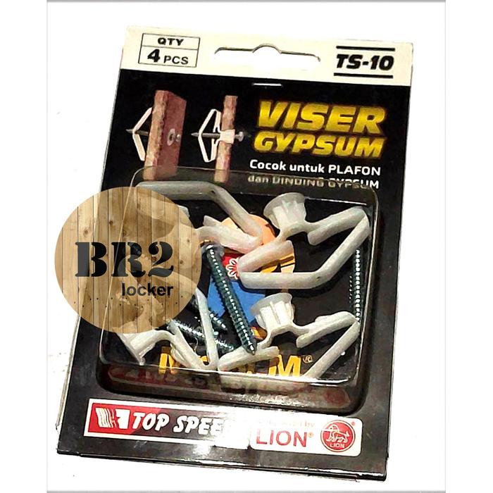 Jual viser gypsum 1 pack isi 4 pcs termasuk sekrup - Jakarta Utara ...