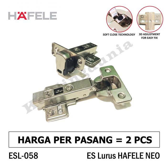 Jual Engsel Sendok HAFELE NEO 21 LURUS Softclose ClipOn Slowmotion ...