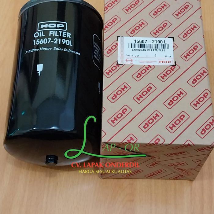 Jual hino lohan 500 filter oil saringan oli fm260jd fg235jd 15607-2190 ...