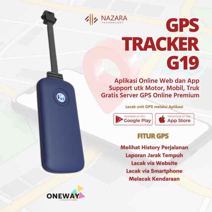 Jual GPS Tracker Original Oneway G19 FREE SERVER PREMIUM - + Kartu IOT - Kab. Bogor - Nazara ...