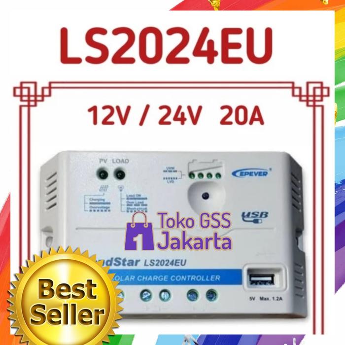 Jual Solar Charge Controller 12/24V 20A EPEVER / EPsolar LS2024EU PWM 20 A - Jakarta Barat ...